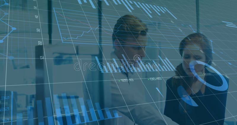 Animation of Graphs, Loading Circles, Changing Numbers, Caucasian ...