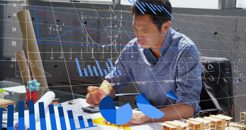 Animation of Graphs, Mathematical Equation and Diagrams, Asian ...