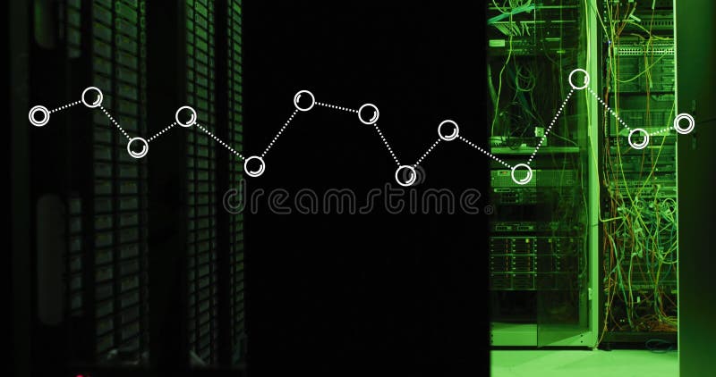 Animation of Graphs Over Illuminated Data Server Systems in Server Room ...