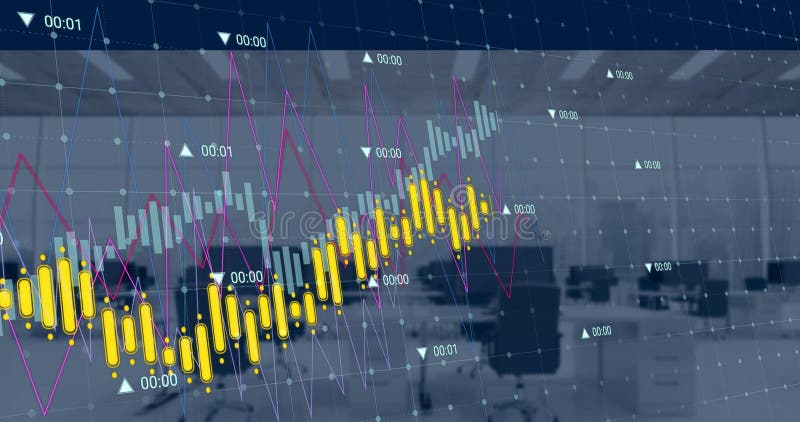 Animation of Graphs and Processing Data Over Computers on Desks at ...
