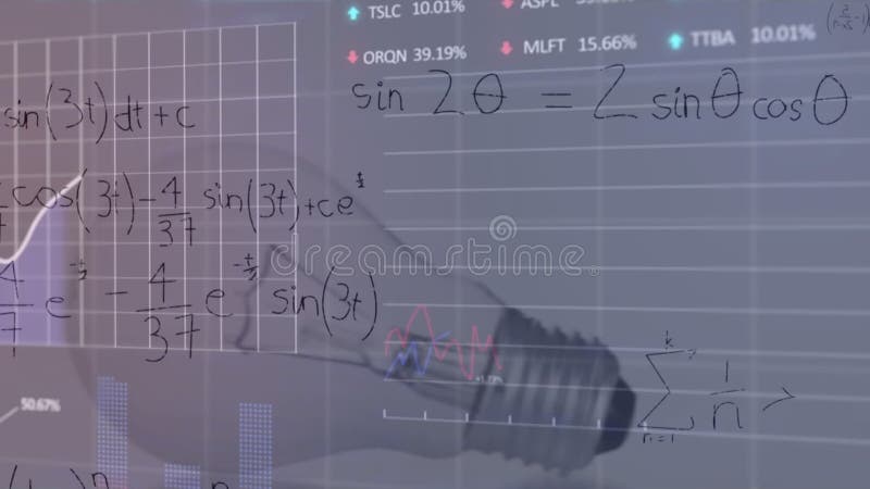 Animation of Graphs, Trading Board, Mathematical Equation and Diagrams ...