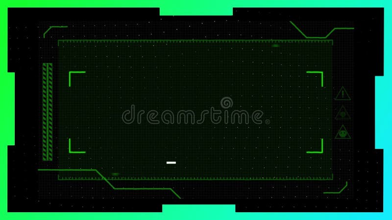 Animation of a Rectangular White Scope and Central Crosshair Pulsating ...