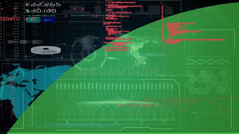 Green Sphere on Black Background Seamless Loop Animation Abstraction ...