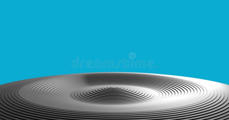 Animation of Grey Circles Pattern Pulsating on Blue Background Stock ...