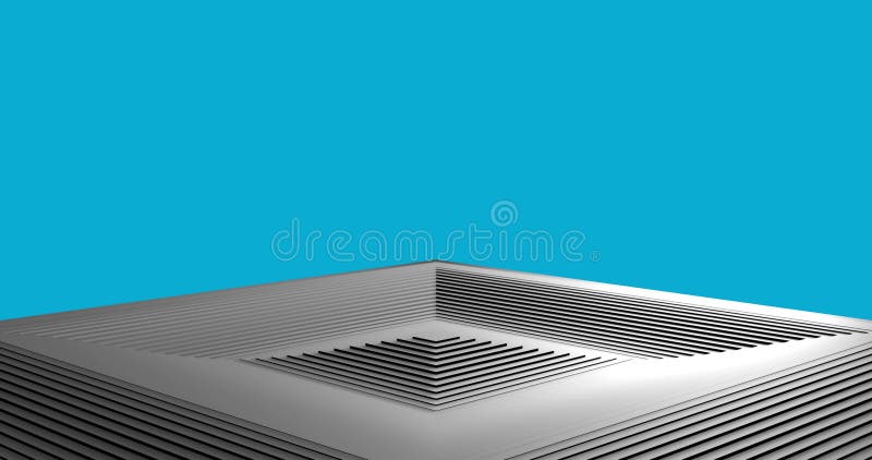 Animation of Grey Squares Pattern Pulsating on Blue Background Stock ...