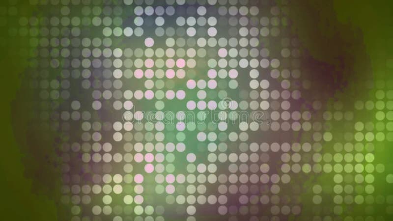 Animation of Grid of Circular Lights Pulsating with Changing Colours ...