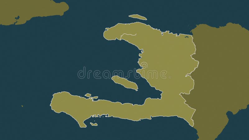 Haiti Map - Solid. Regions. Pattern. Labels Stock Footage - Video of ...