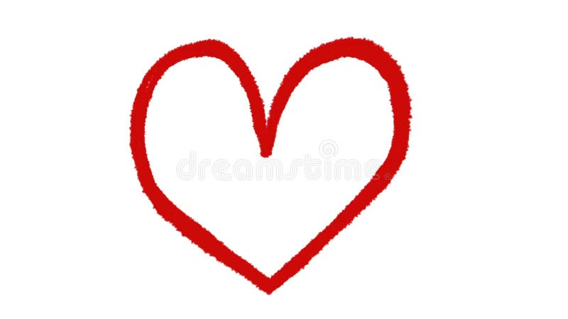 Animation of Hand Drawn Heart Shape Stock Video - Video of symbol, love ...