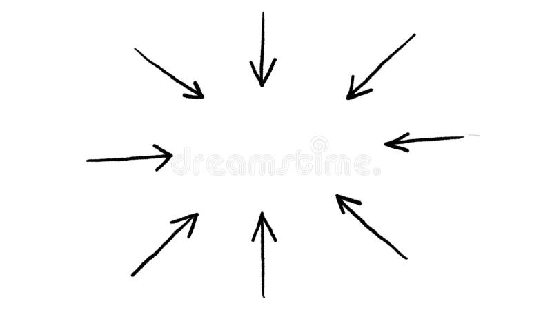 Animation of Hand Drawn Pointing Arrow Stock Video - Video of pointer ...