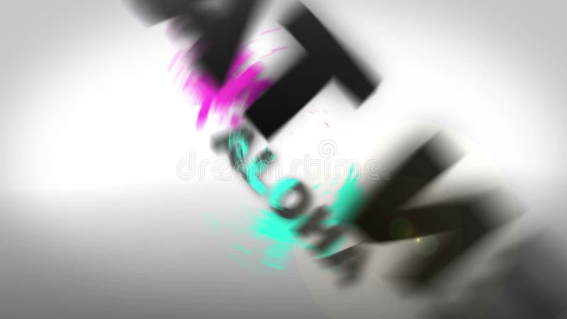 Animation of Hello Text Over Green Stripes in Background Stock Video ...