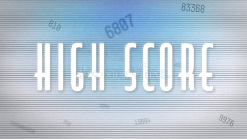 Animation of High Score Text Over Floating Changing Numbers Stock Video ...