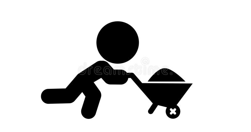 Construction Worker Kneeling and Working on Road Markings Stock Video ...