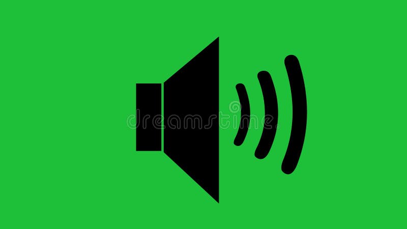 Icon of Sound on a Green Screen Chroma Key Background Stock Video ...