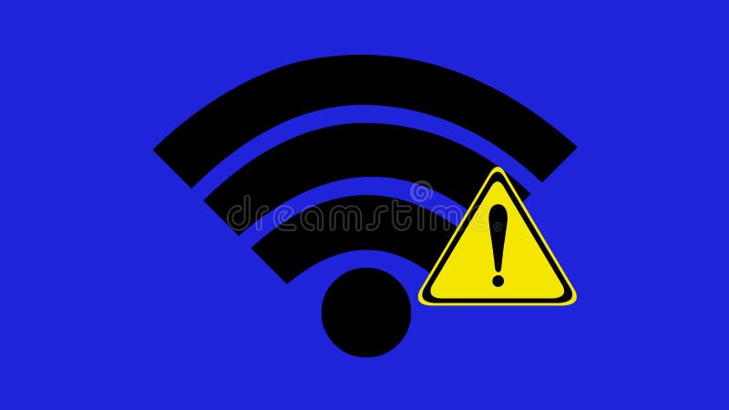 Animation Icon Wifi Internet Disconnected Stock Footage - Video of ...