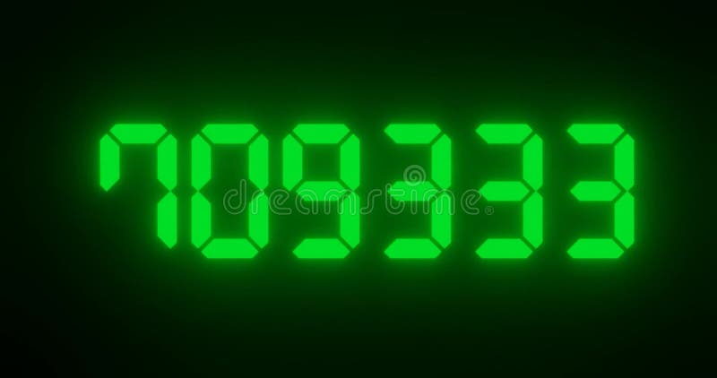 Animation of Increase Counting Numbers in Digital Clock or Timer ...