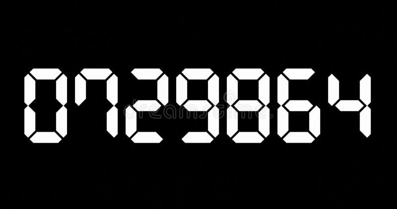 Animation of Increase Counting Numbers in Digital Clock or Timer ...