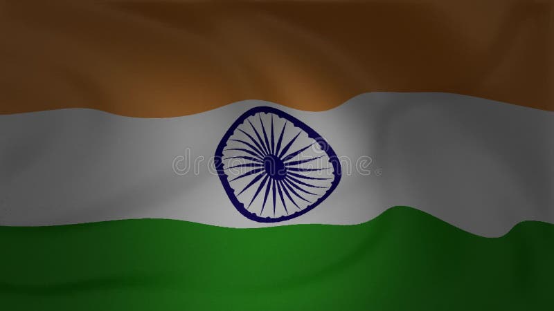 India Flag Video Waving in Wind. India Flag Wave Loop Waving in Wind ...
