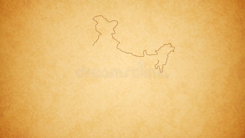 India Map on Old Brown Textured Paper. Stock Footage - Video of world ...