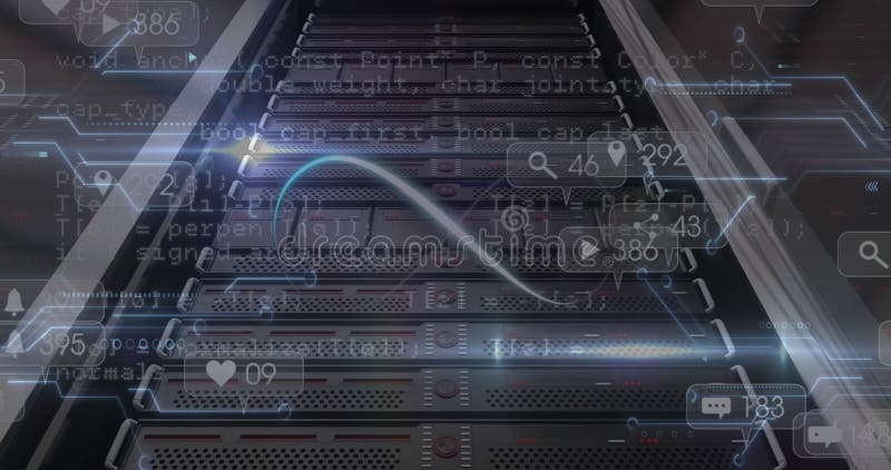 Animation Of Infinity Symbol Binary Coding And Digital Data Processing Over Black Background