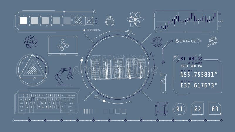 Animation of Infographics about Scientific Data Storage on Alpha ...