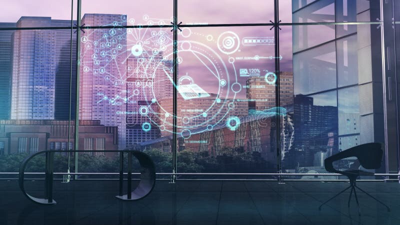 Infographic Holographic Projection from Smartphone. Stock Video - Video ...