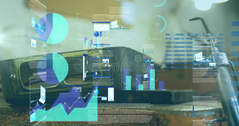 Animation of Infographic Interface Over Welding Machine and Eye Safety ...