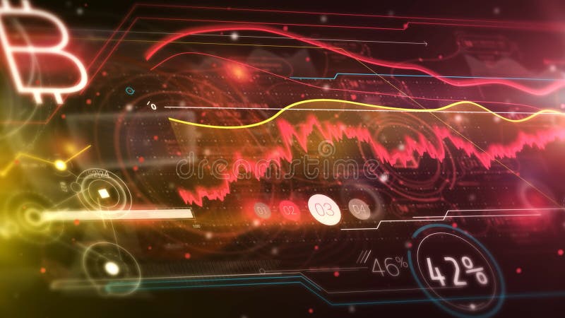 Animation of Infographics about Bitcoin Quotes Stock Footage - Video of ...