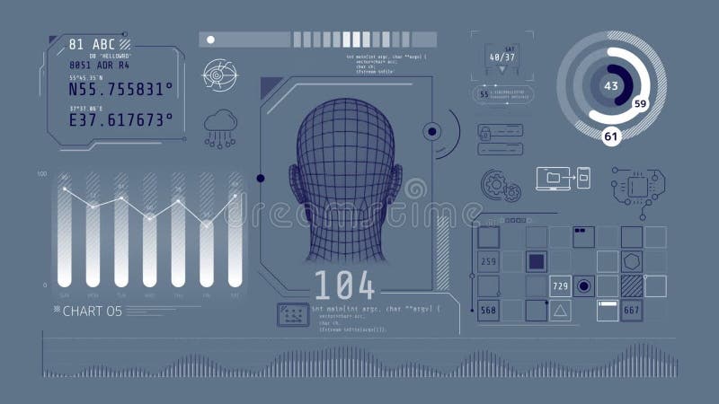 Animation of Infographics about Cloud Technologies on Alpha Channel ...
