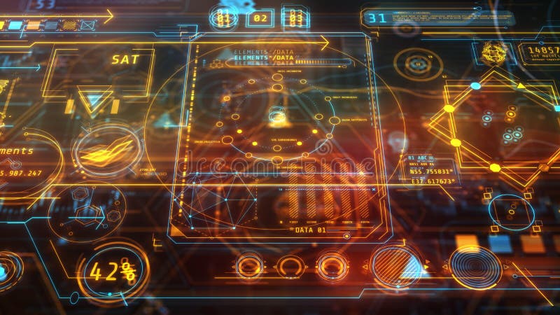 Virtual Space with Animated Infographics about DNA. Stock Video - Video of bioinformatics, array ...