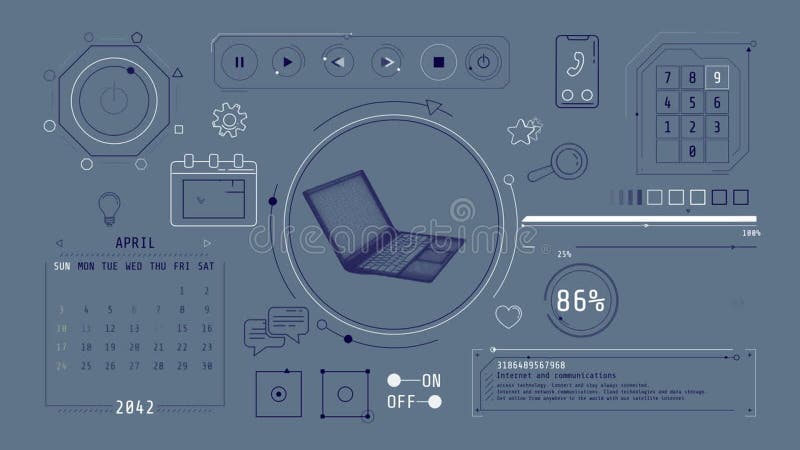 Animation of Infographics about Network Technologies on Alpha Channel ...