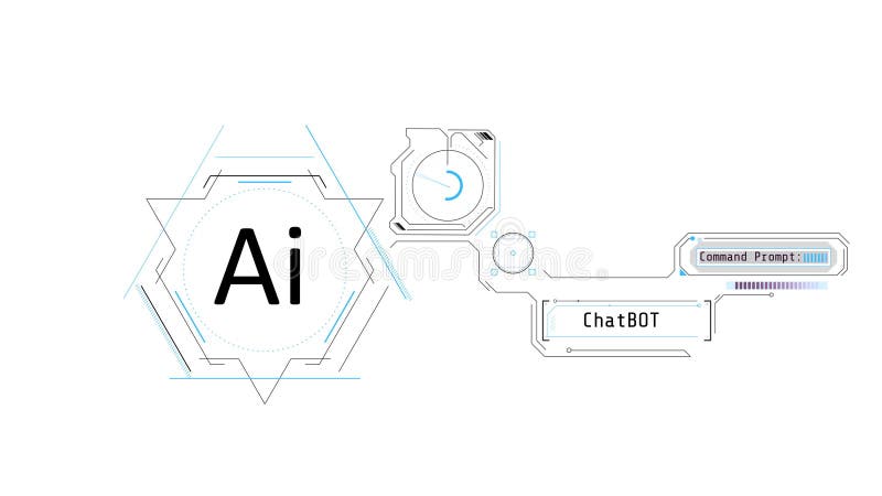 Animation of Infographics about AI and Interaction with Chatbot. Stock ...