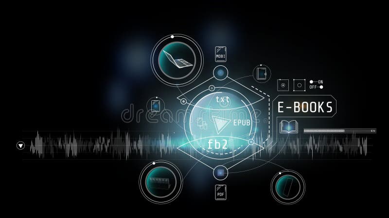 Animated Infographic Data about E-books Stock Video - Video of school ...