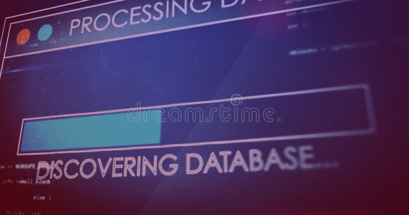 Animation of Interface Messages Processing on Computer Desktop Stock Footage - Video of ...