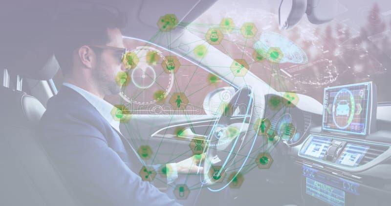 Animation of Interface Showing Scope and Information Displays with Man ...