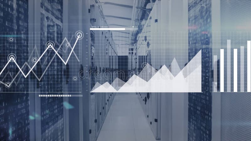 Animation Of Interface With Statistical Data Processing Against