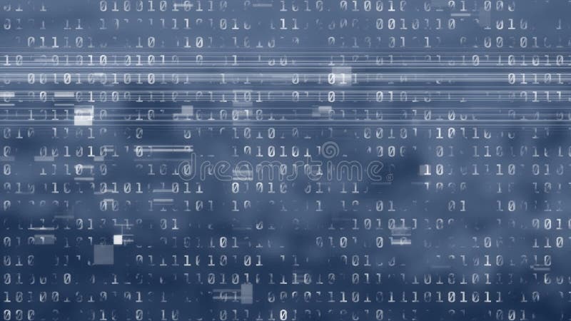 Animation Of Interference And Binary Coding Over Blurred Background Stock Video Video Of