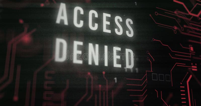 Animation of Interference Over Access Denied Text, Data Processing and ... Animation of Interference Over Access Denied Text, Data Processing and ...