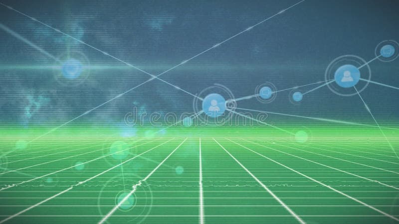 Animation of Interference Over Network of Connections with Icons on ...