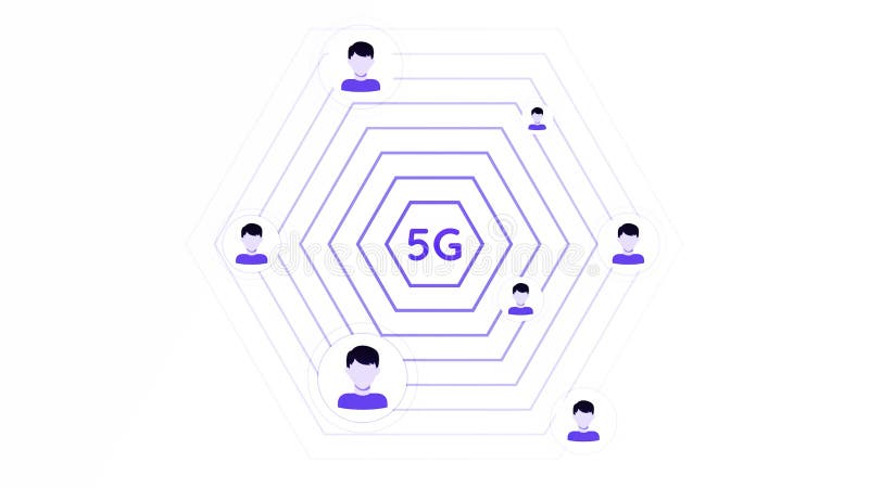 Animation with Internet Icon and Moving Rings. Motion. Internet Icon ...