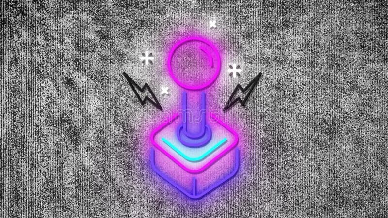 Animation of Joystick on Grey Background Stock Footage - Video of ...