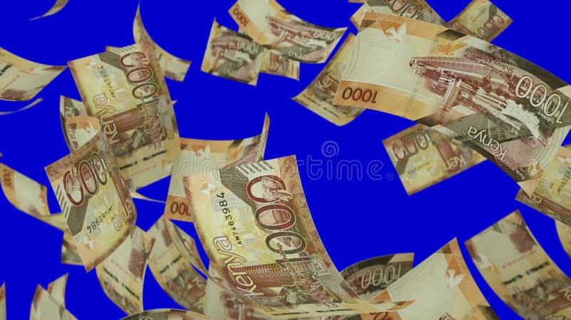 Falling Kenya Money Banknote Animation Background Stock Video - Video ...
