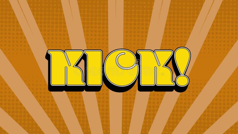 Animation of Kick Text Over Leaves on Black Background Stock Video ...