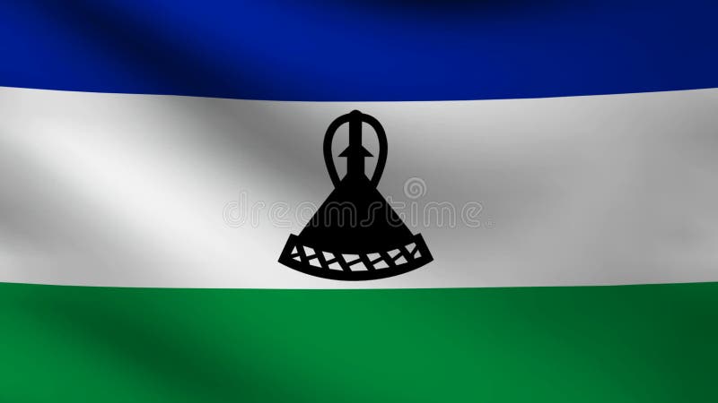 Lesotho Flag Waving Animation Stock Video - Video of africa, footage ...