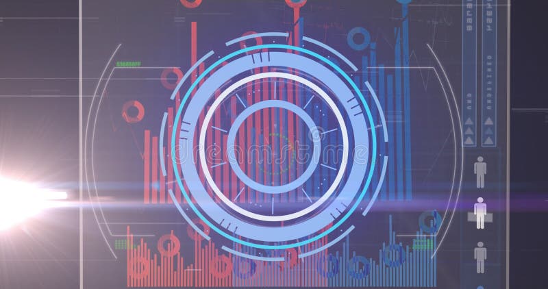 Animation of Light, Processing Circle on Scientific Graph and Data ...