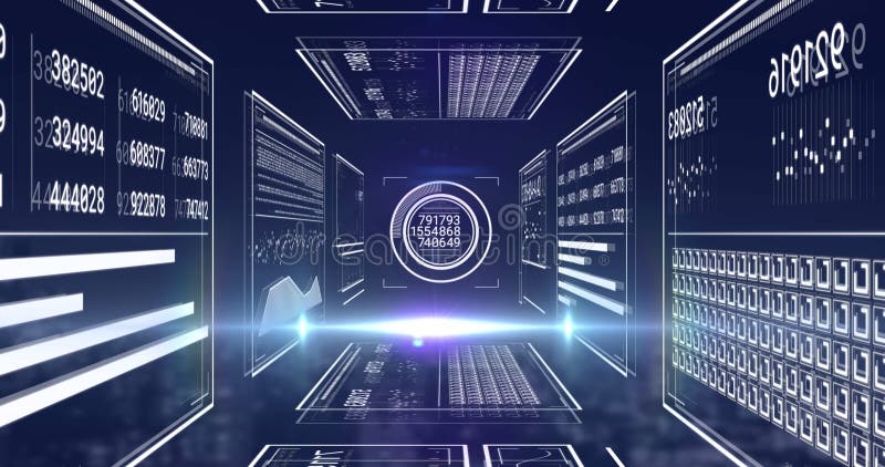 Animation of Light Spot and Interface with Data Processing Against ...