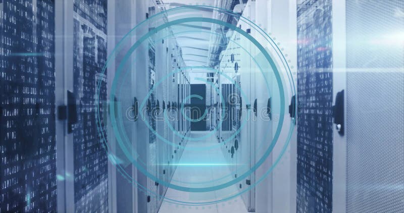 Animation of Light Spots and Scope Scanning with Security Symbols Over ...