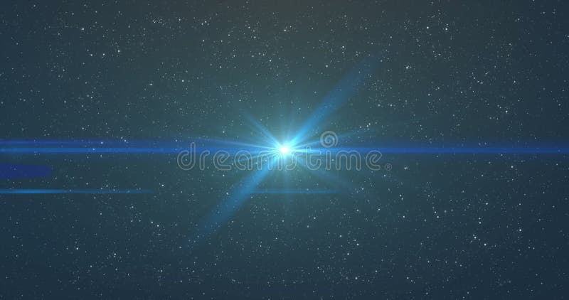 Animation of Lights Blinking Over Night Sky Stock Video - Video of ...