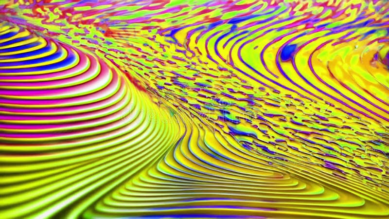 Animation - Liquid Curve Yelow Shape Stock Video - Video of foil ...