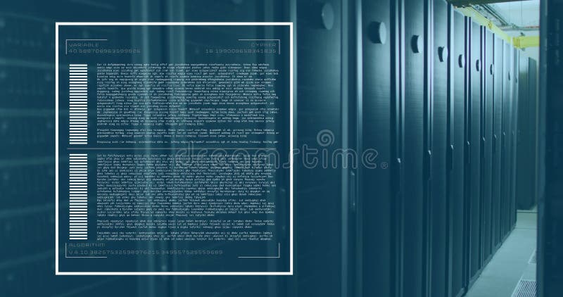 Animation of Loading Bars and Computer Language Over Data Server Room Stock Video - Video of ...