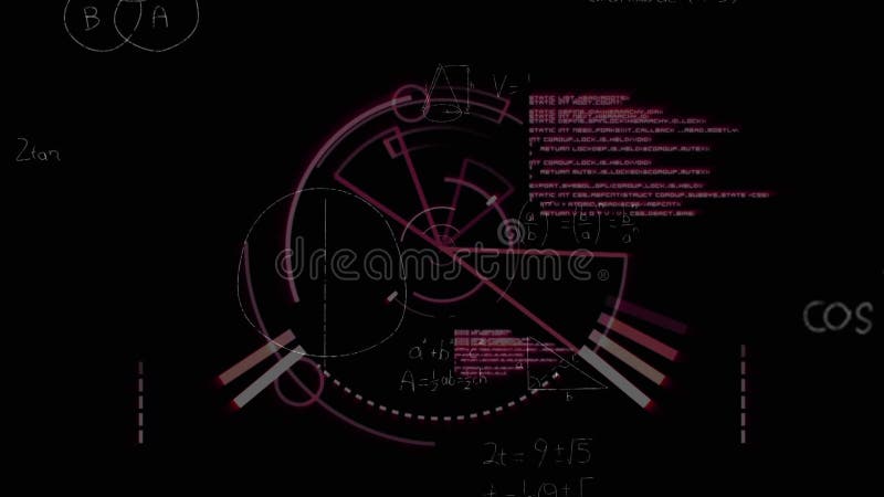 Animation Of Loading Circles And Computer Language With Mathematical 9743